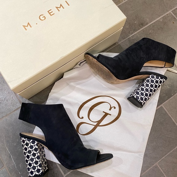 M. Gemi | Shoes | M Gemi Black Slingback Heels | Poshmark